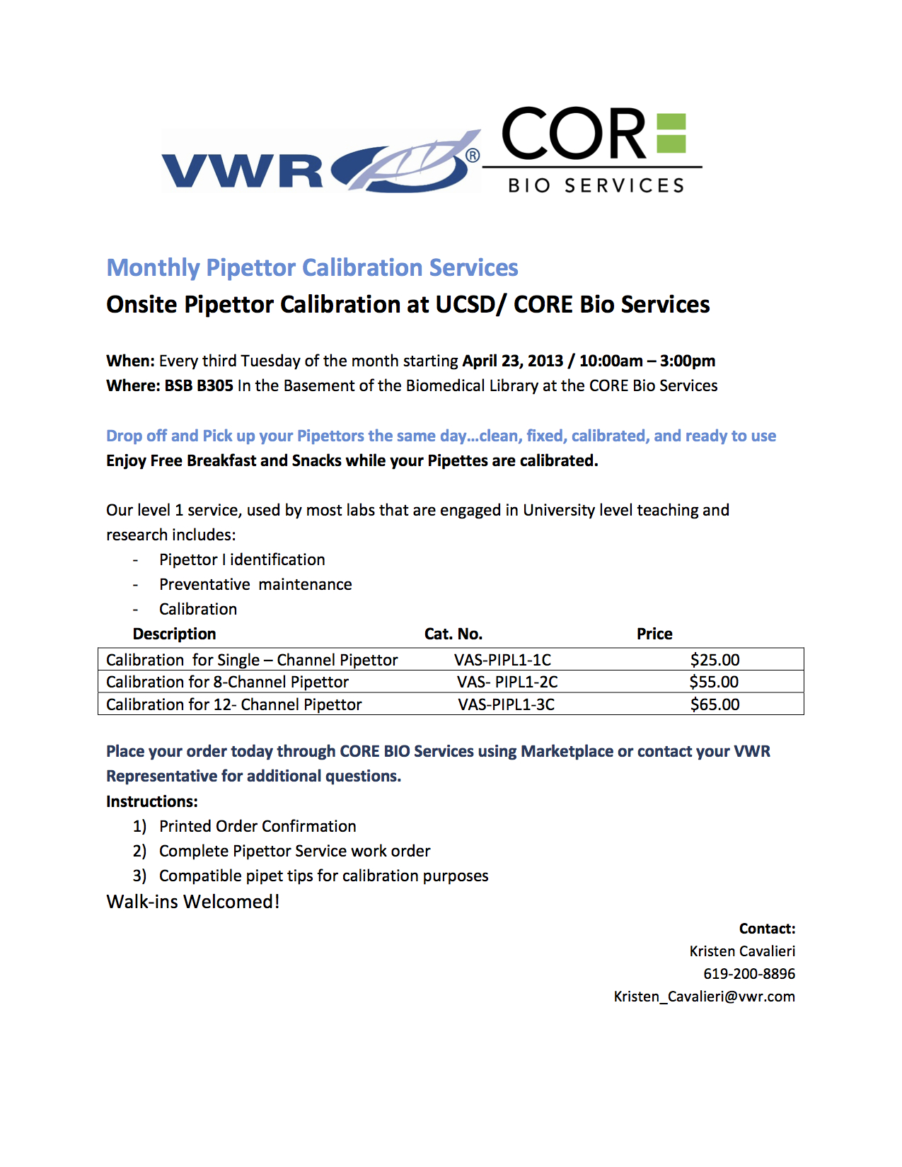 UCSD Core Bio Services